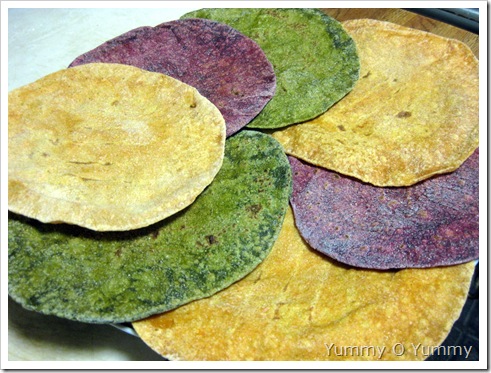 Palak(Spinach),Beetroot,Carrot Chapati | Yummy O Yummy